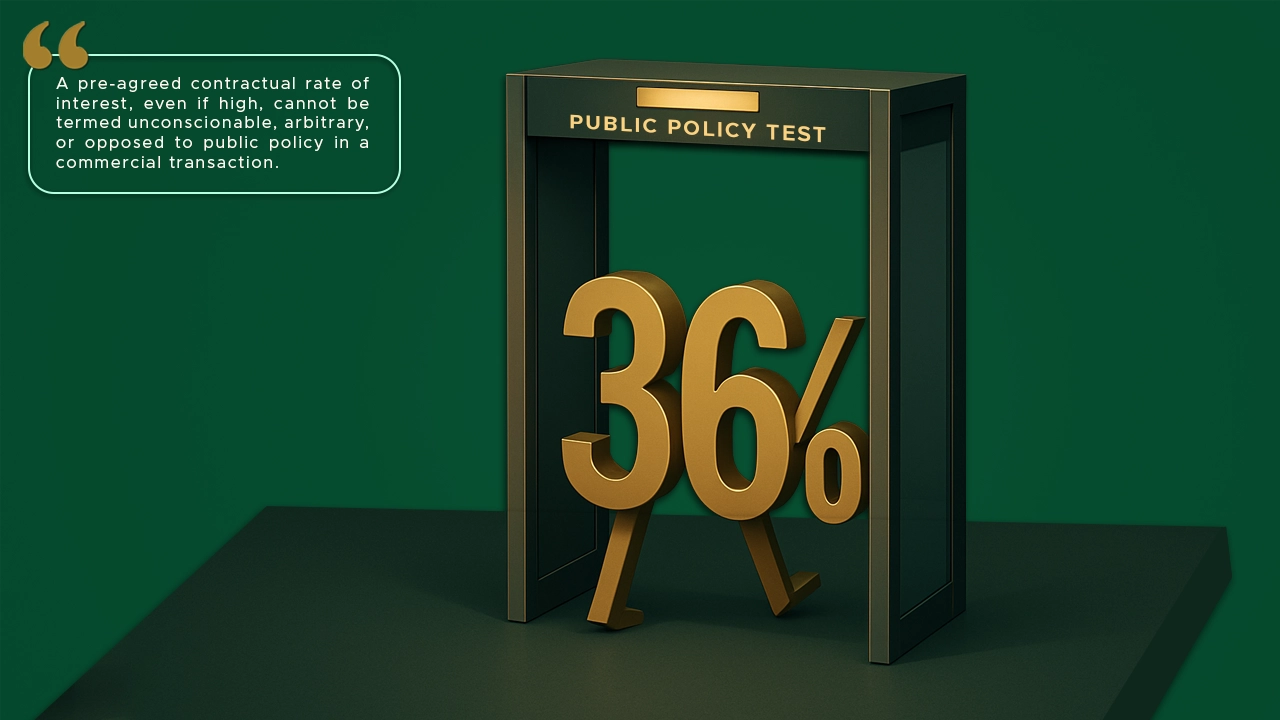 36% Default Interest Upheld: SC Draws the Line on 'Public Policy ...